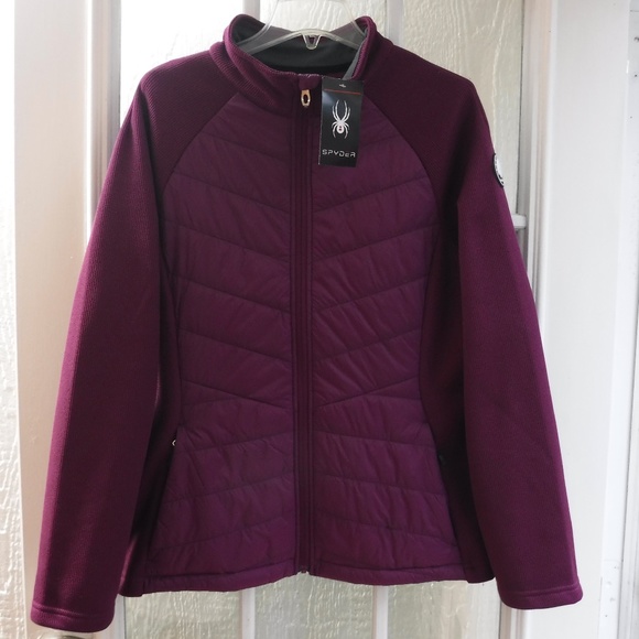 Spyder | Jackets & Coats | Spyder Dark Raspberry Color Full Zip Up Long ...
